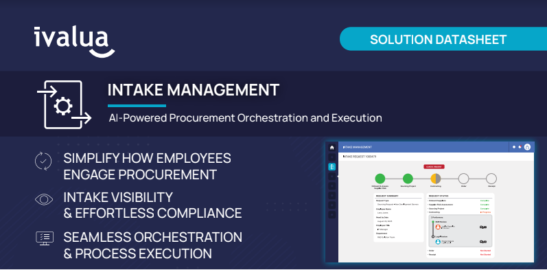 Intake Management Datasheet | Ivalua